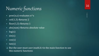 C programming | PPTX