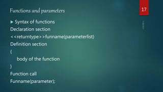 C programming | PPTX
