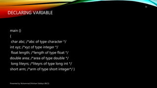 C programming Tutorial Session 2 | PPT