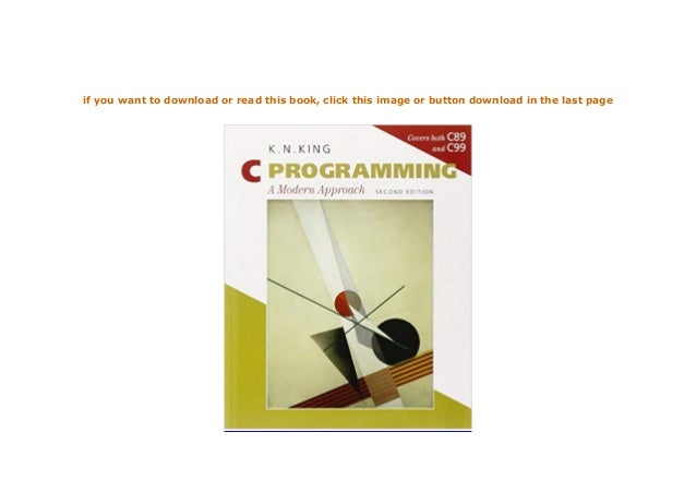 Download [p D F] C Programming A Modern Approach 2nd Edition 2nd