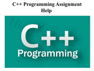 C++ programming Assignment Help | PPT