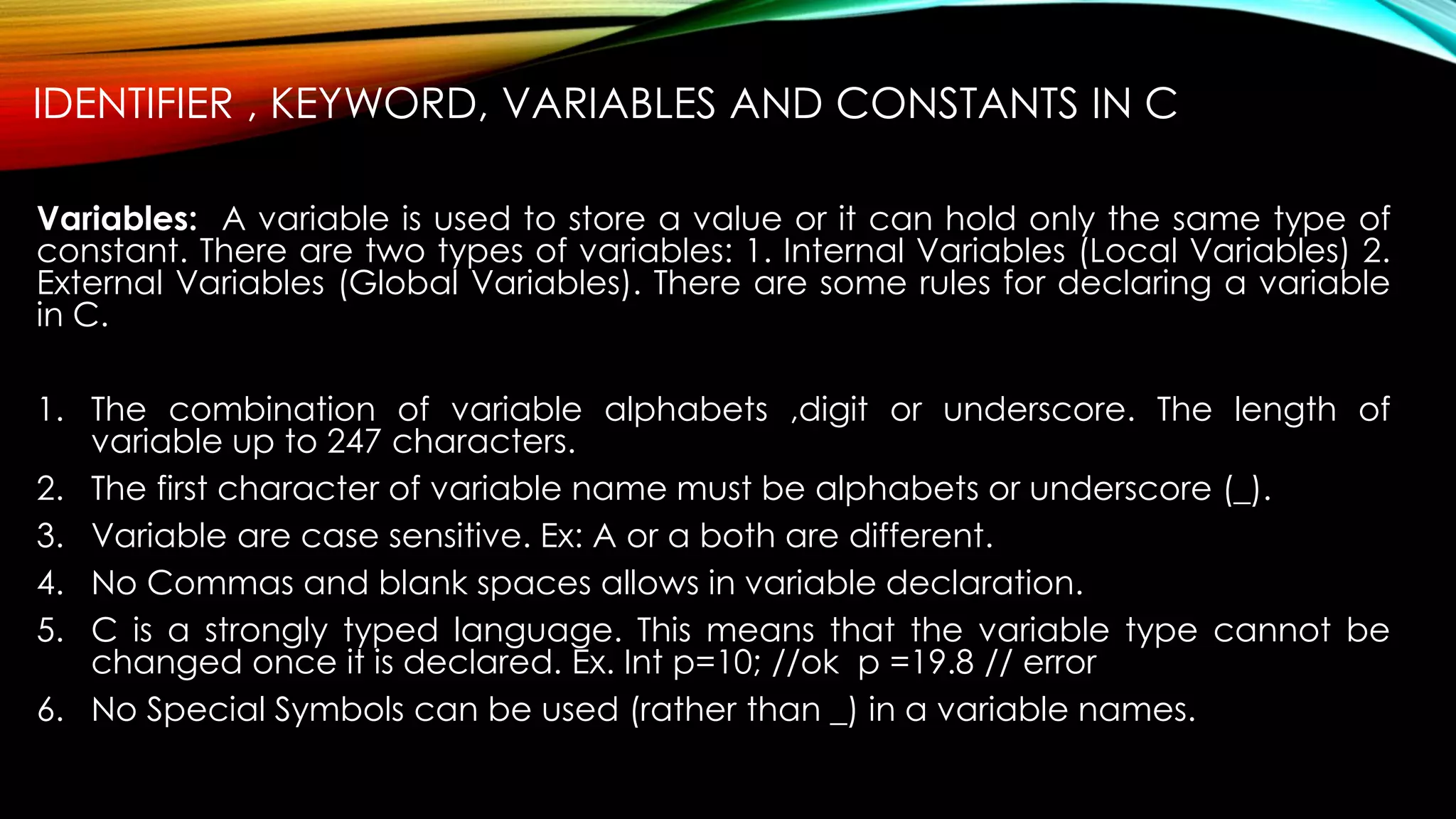 C Programming Basics Ppt