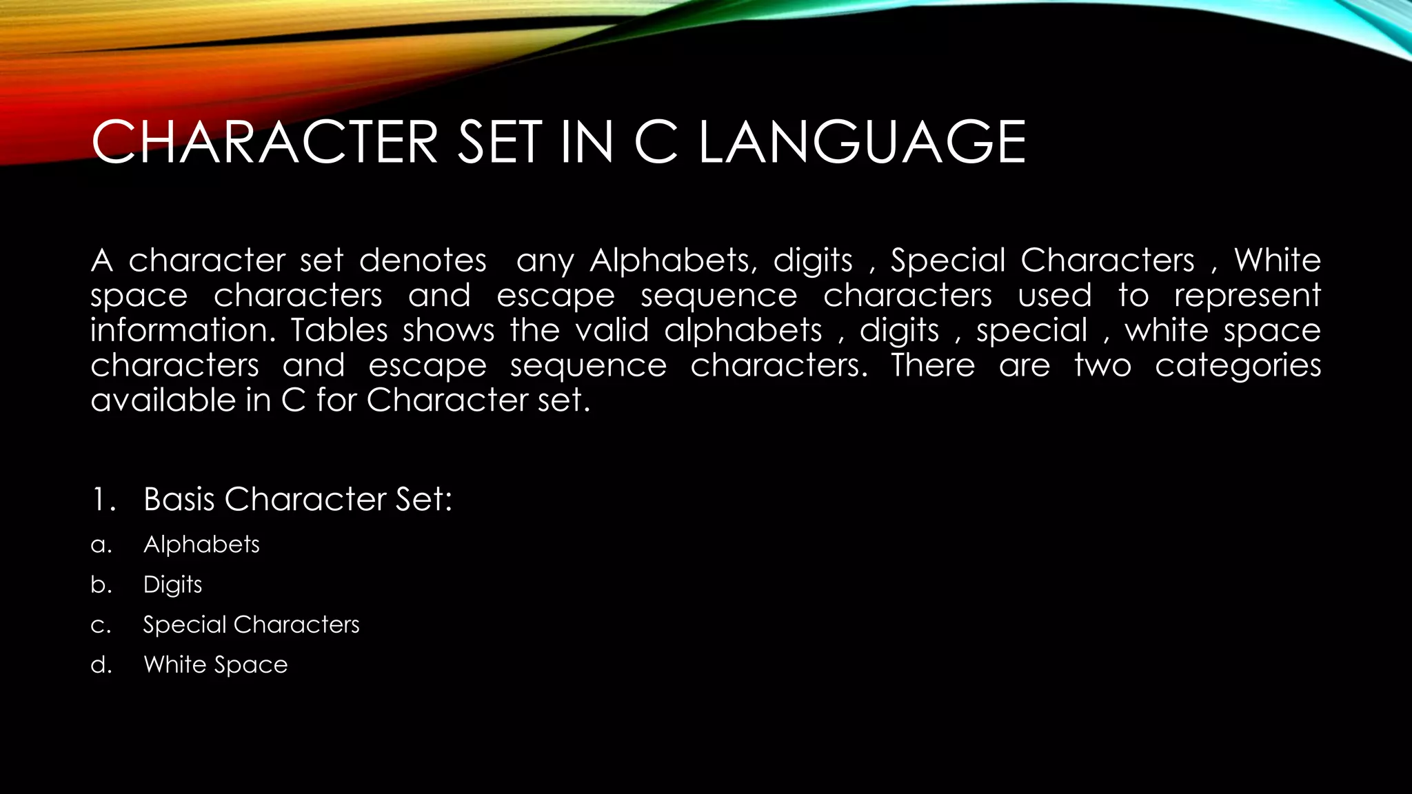 C programming Basics | PPT
