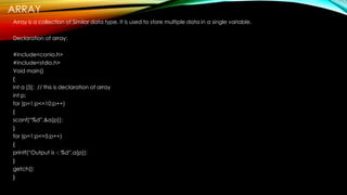 C programming Basics | PPT