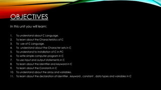 C programming Basics | PPT
