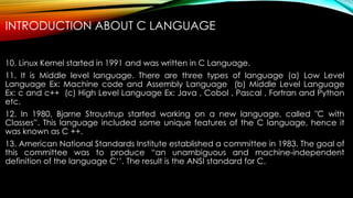 C programming Basics | PPT
