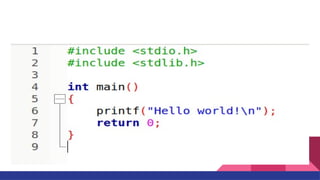 C Programming Basics programming list and examples | PPTX
