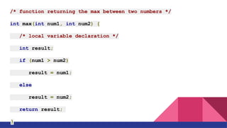 C Programming Basics programming list and examples | PPTX