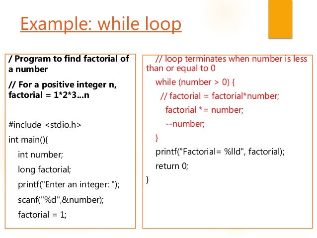 C Programming: Control Structure