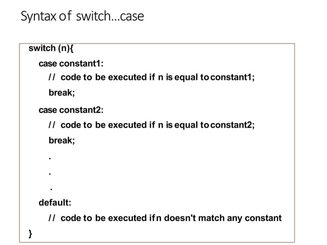 C programming Control Structure.pptx C programming Control Structure.pptx
