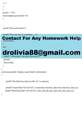C programming Create a system managing a mini library system. Eve.pdf ...