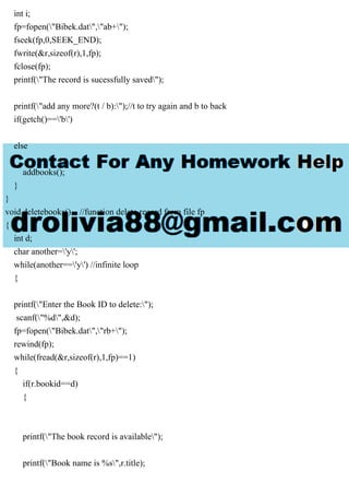 C programming Create a system managing a mini library system. Eve.pdf ...