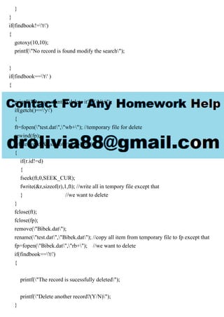 C programming Create a system managing a mini library system. Eve.pdf ...