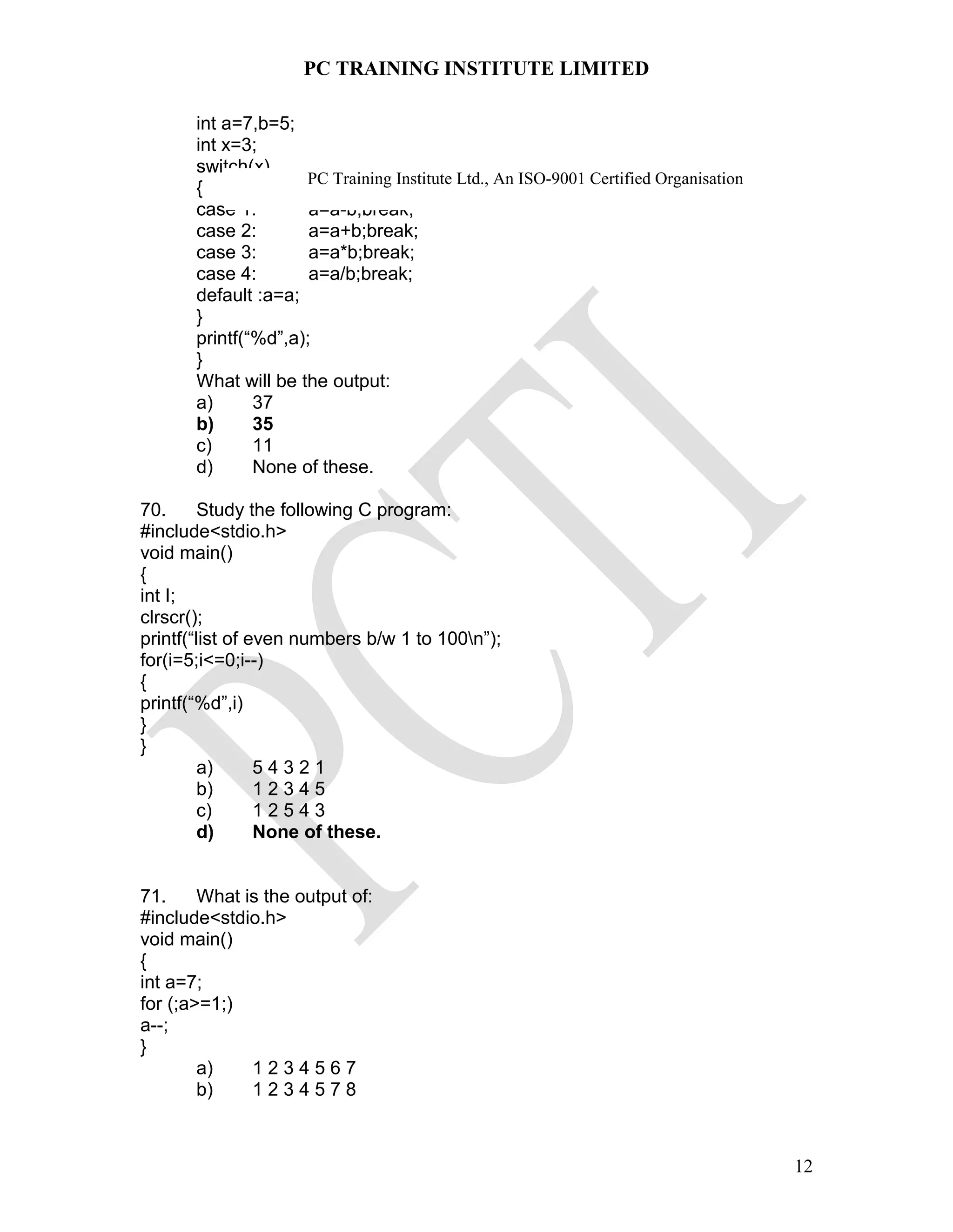 C Programming And Data Structure Doc Programming Languages Computing 0310