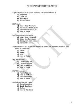 C programming & data structure | DOC | Programming Languages | Computing