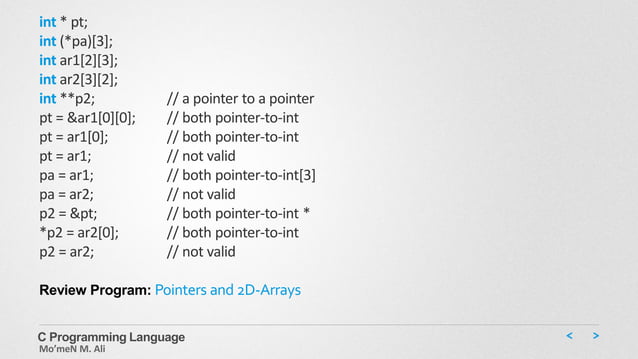 C programming & data structure [arrays & pointers] | PDF