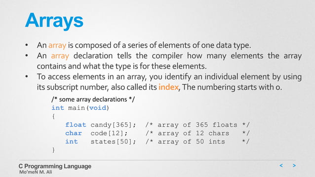 C Programming And Data Structure [arrays And Pointers] Ppt