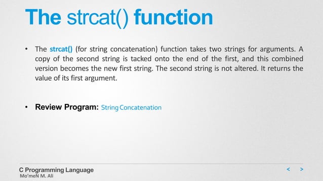 C Programming And Data Structure Character Strings And String Functions Ppt