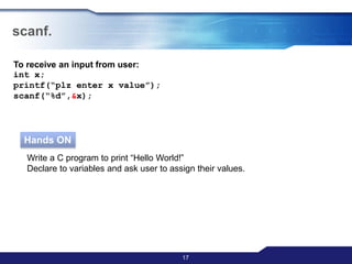 C programming day#1 | PDF | Programming Languages | Computing