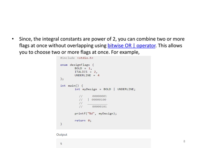 C programming enumeration | PPTX