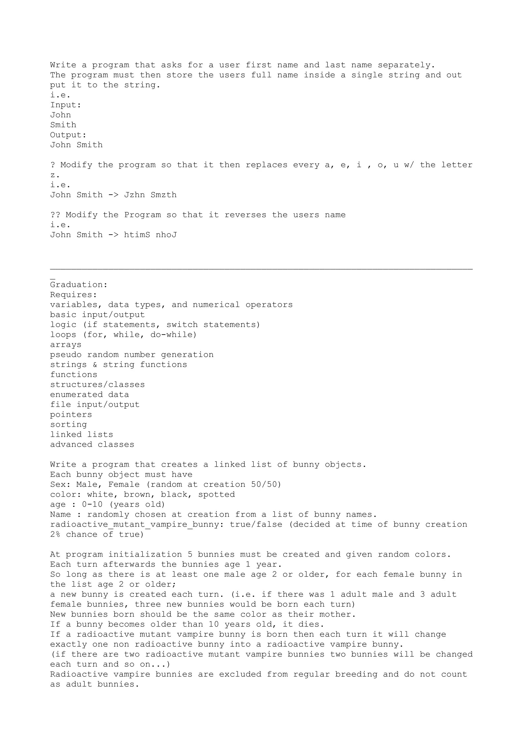 C++ programming exercise | PDF C++ programming exercise | PDF