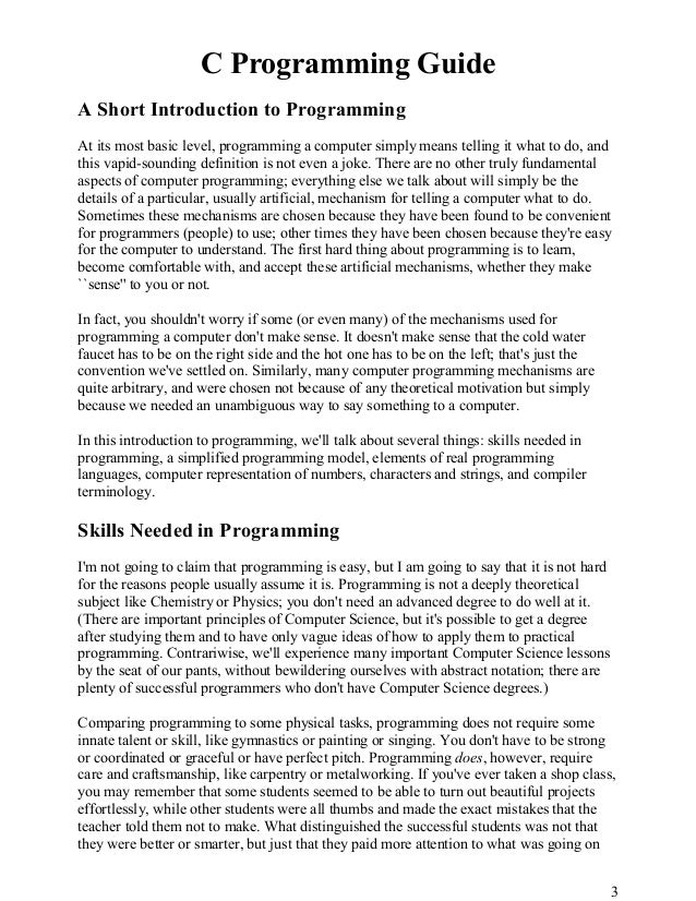 C programming guide new