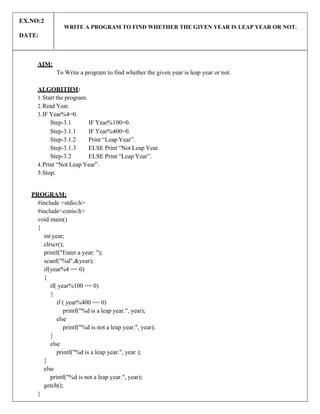 C Programming Lab.pdf | Programming Languages | Computing