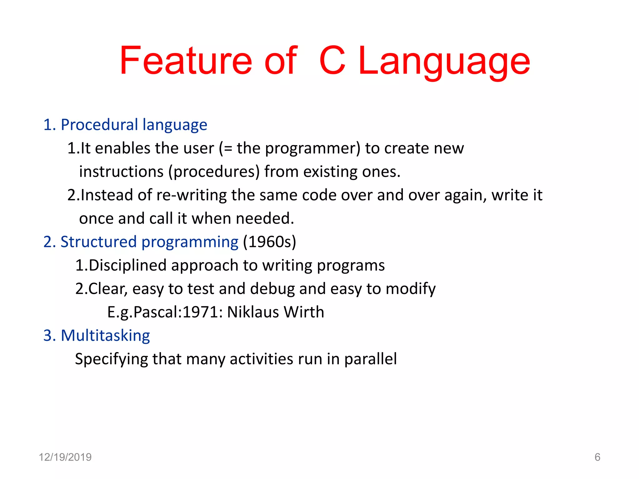 Introduction To C | PPT