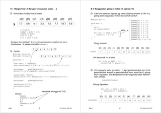C programming language notes (8) | PDF