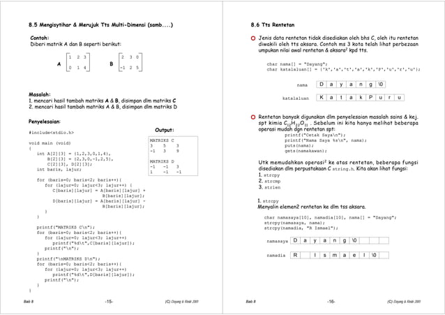 C programming language notes (8) | PDF