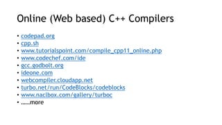 C++Programming Language Tips Tricks Understandings | PPT