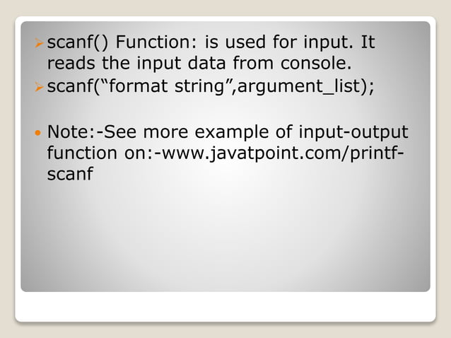 C Programming Language Tutorial for beginners - JavaTpoint | PPTX ...