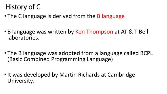 C Programming Lecture 1 - Introduction to C.pptx