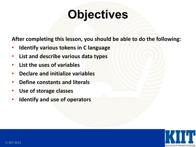C Programming Lesson 2 Pdf