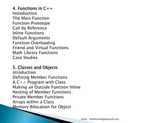 C++ programming Online Training in Hyderabad | PPTX