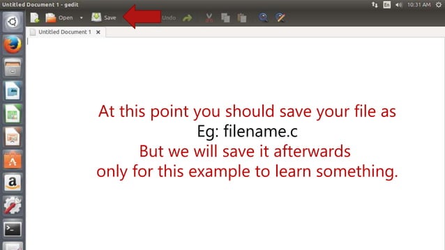 C programming on Ubuntu | PPTX
