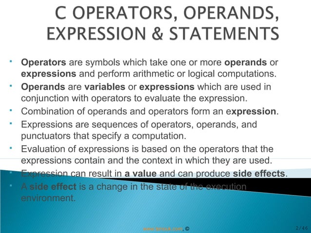 Cprogrammingoperator | PPT