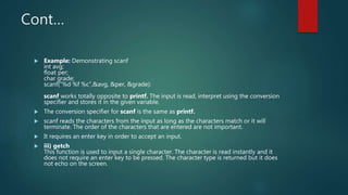 C programming(part 3) | PPTX | Programming Languages | Computing