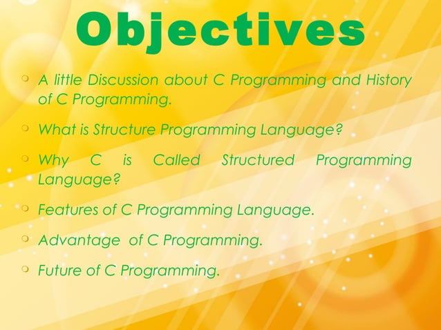 C programming presentation for university | PPT