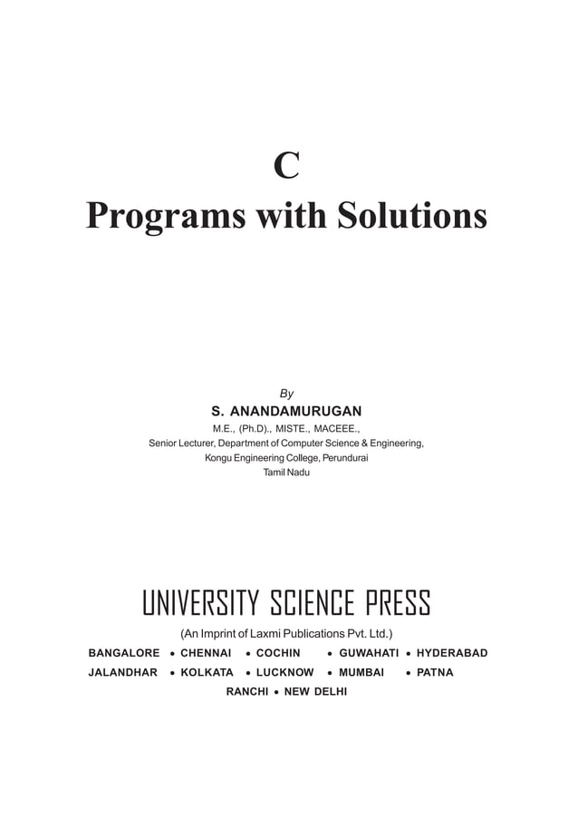 C programing for BCA Sem 1. JJ College | PDF