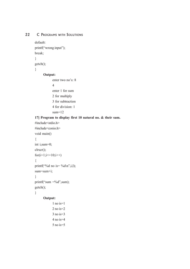 C programing for BCA Sem 1. JJ College | PDF