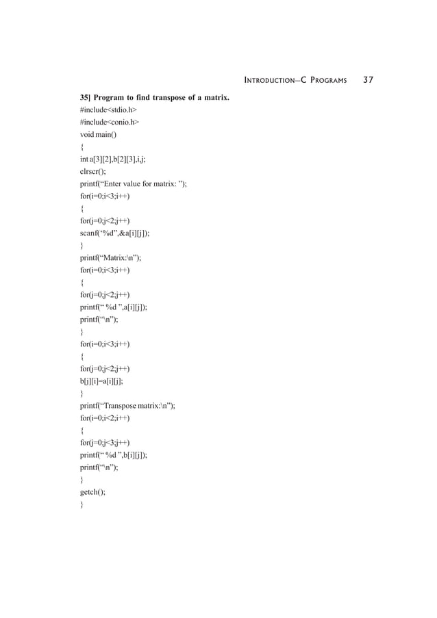 C programing for BCA Sem 1. JJ College | PDF