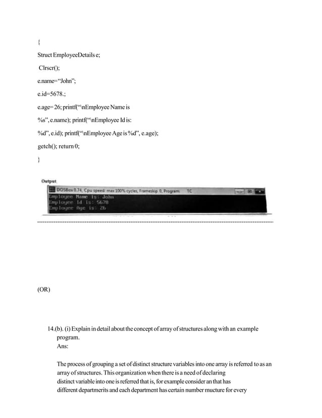 C programming for first year engineering students | DOCX | Programming ...