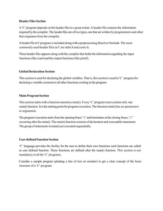 C programming for first year engineering students | DOCX
