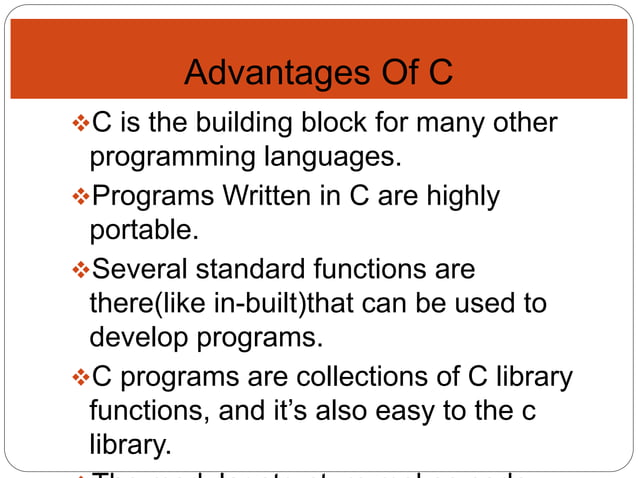 C Programming Short Notes By Pulkit Modi Ppt