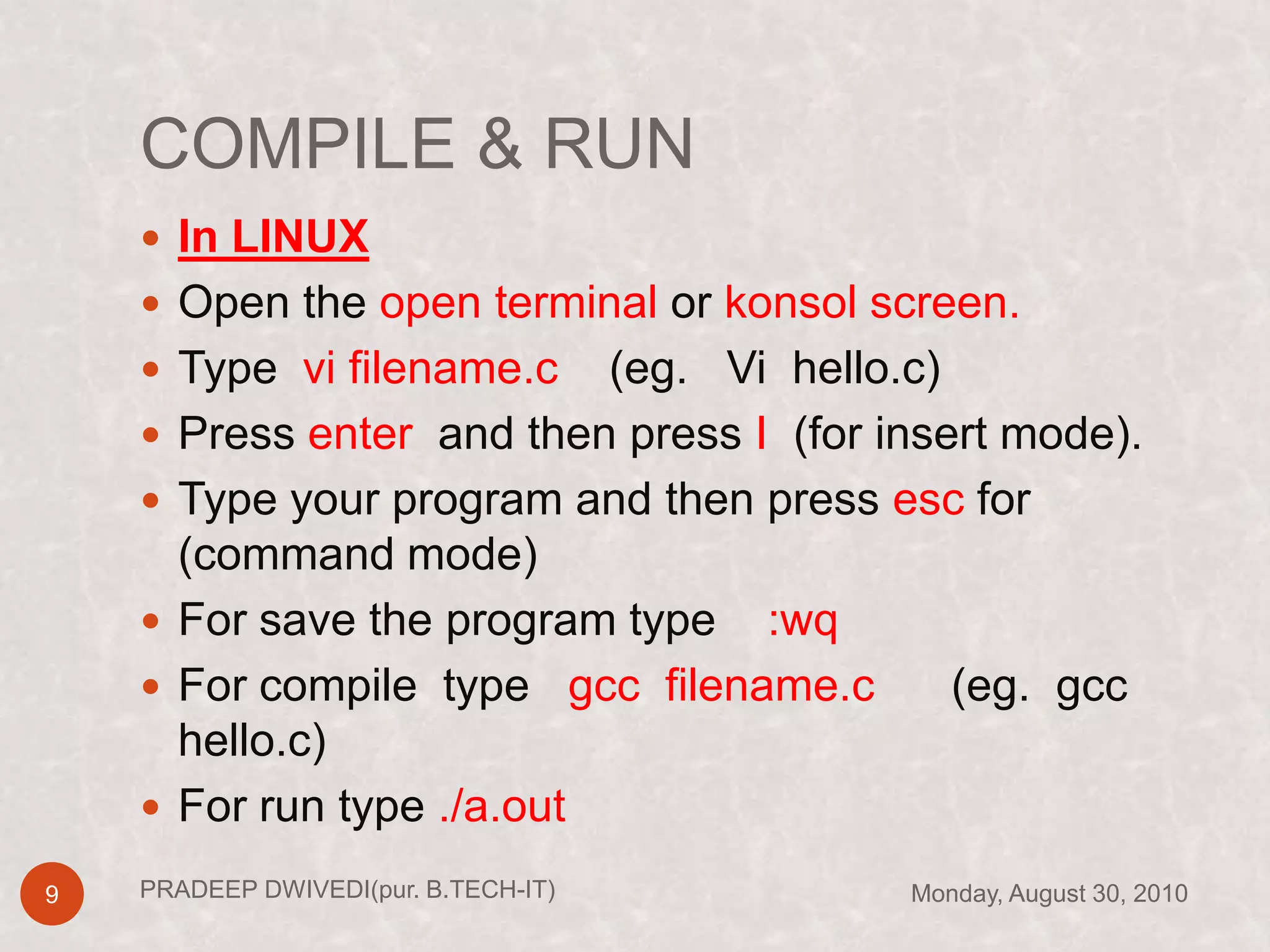 C Programming Slide C01 Ppt 