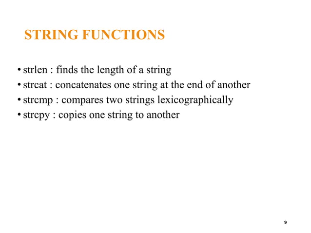 Cprogramming Strings Pptx