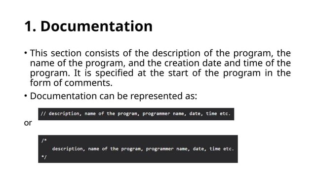 C Programming: Basic Structure of C Program | PPTX