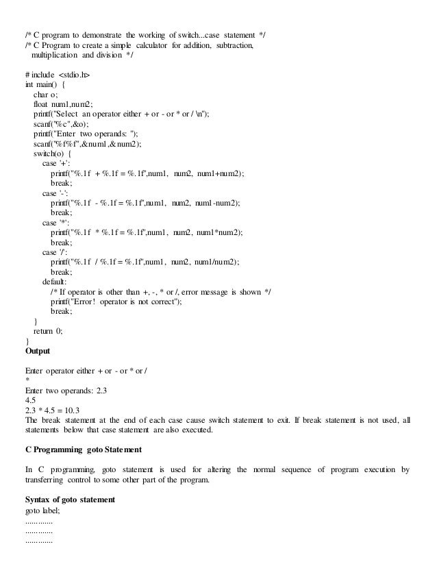 C programming tutorial