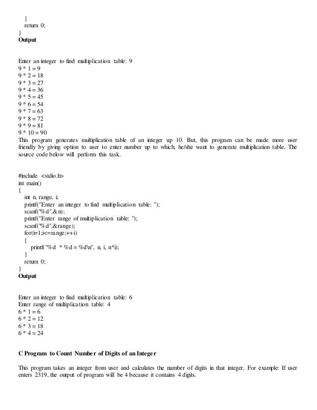 C programming tutorial